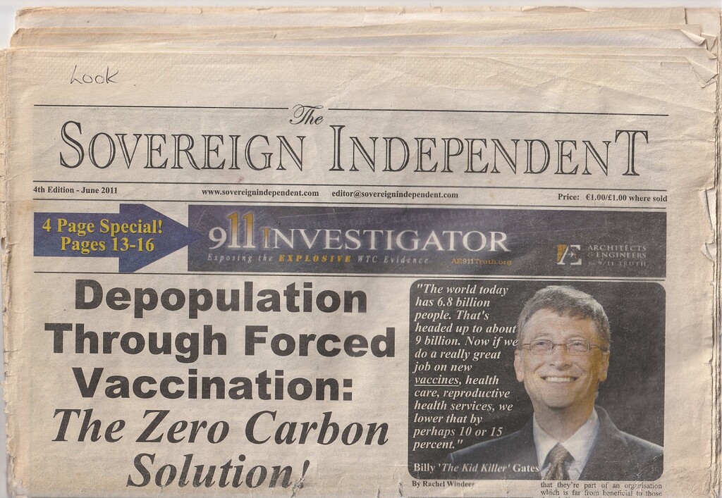 2011 Irish Newspaper - Bill Gates' Depopulation Through Forced ...